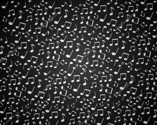 Black Music Wallpaper - Music Notes With Black Background - 1500x1500 ...