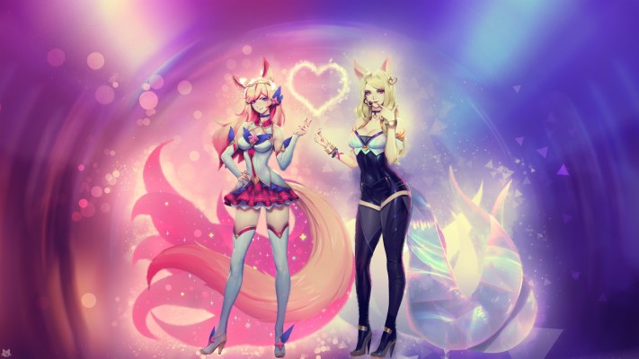 K/da Ahri & Star Guardian Ahri By Sakura314 Hd Wallpaper - Lol Star ...