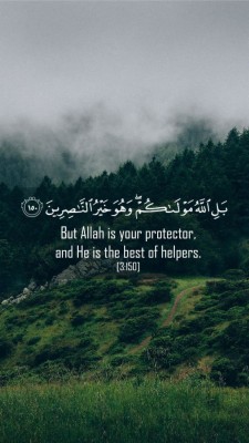 But Allah Is Your Protector And He - 564x1002 Wallpaper - teahub.io