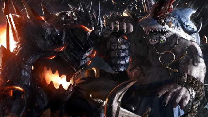 Overwatch Reinhardt Vs Roadhog 1920x1080 Wallpaper