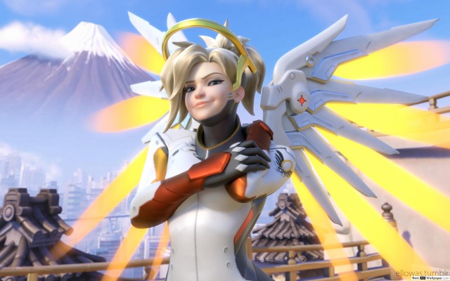 Overwatch Mercy Short Hair - 2560x1600 Wallpaper - teahub.io