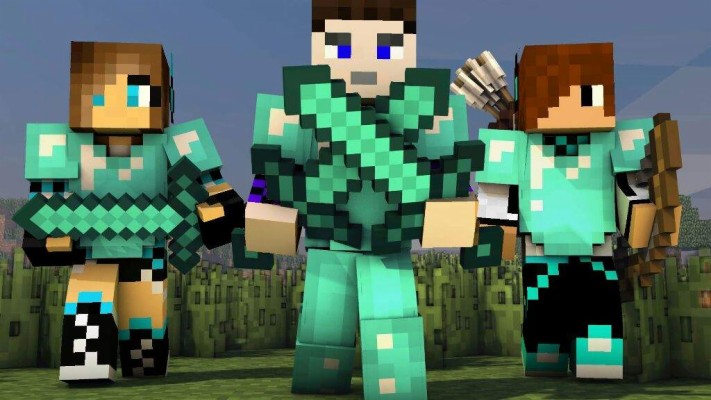User Uploaded Image - Minecraft Pvp Animation - 1024x576 Wallpaper ...