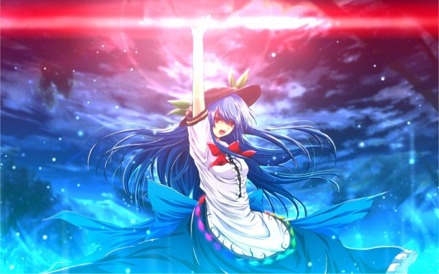 Anime Girl Blue Hair Power - 1920x1200 Wallpaper - teahub.io