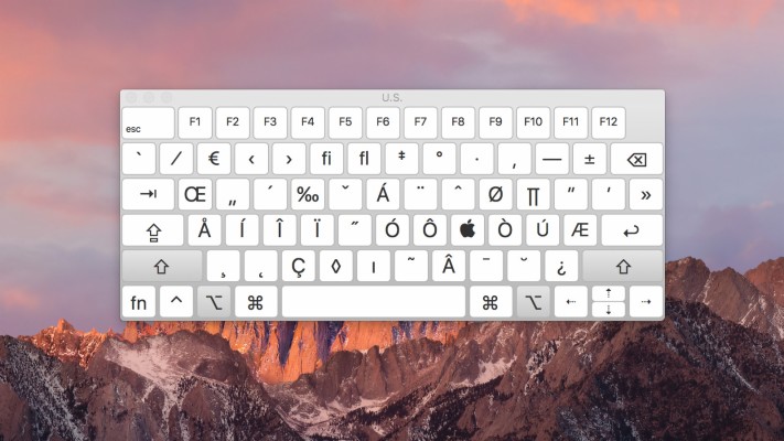 Keyboard Viewer Modifiers Sierra - Square A Number On A Keyboard ...