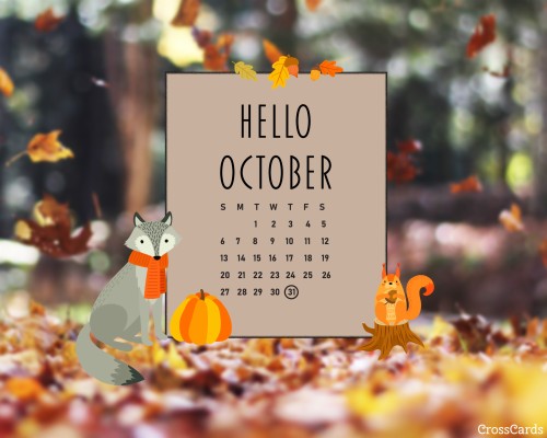 October Calendar Desktop Wallpaper 2019 - 2330x1246 Wallpaper - teahub.io