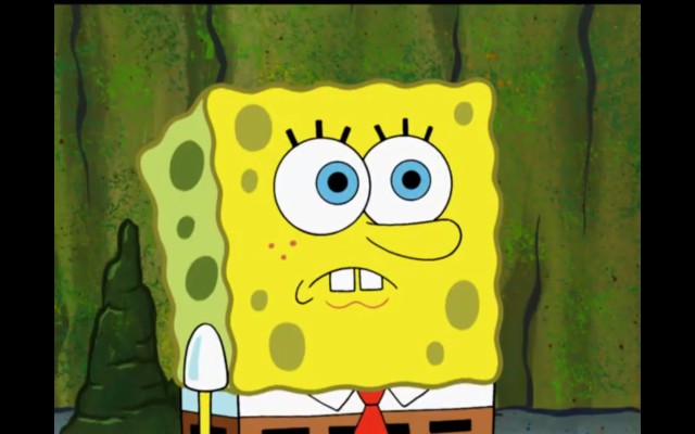 The Live Action Spongebob Squarepants Thanksgiving - Spongebob Looking ...