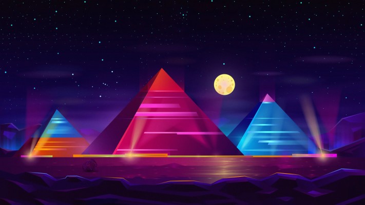 Neon Pyramid - 3840x2160 Wallpaper - teahub.io