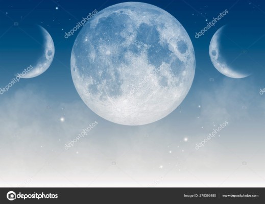 Moon Symbol Blue Realistic - 1600x1231 Wallpaper - teahub.io