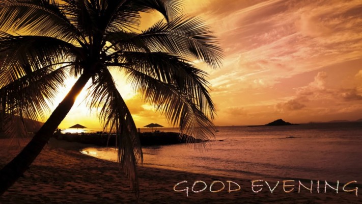 Good Evening - Beach Night High Resolution - 1024x768 Wallpaper - teahub.io