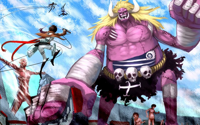 One Piece Attack On Titan - 1680x1050 Wallpaper - teahub.io