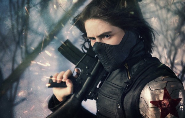 Photo Wallpaper Mask, Soldiers, Cosplay, Winter Soldier - Firearm ...