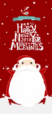 Red Santa - 背景 卡通 聖誕 素材 - 1125x2436 Wallpaper - teahub.io