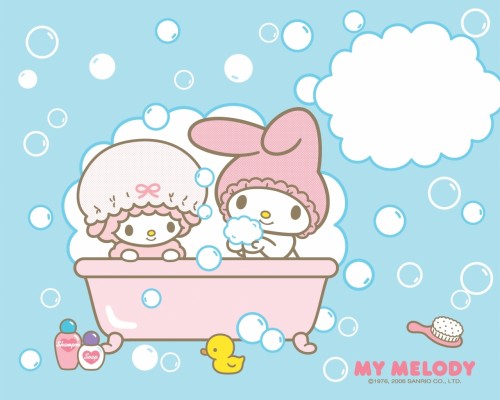 Bathtime Wallpaper - Hello Kitty Bath Time - 1280x1024 Wallpaper ...