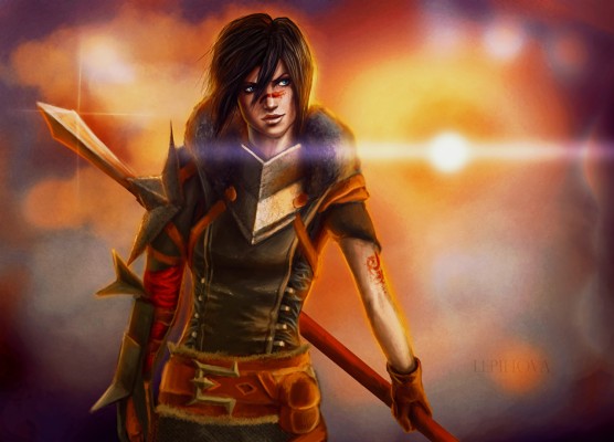 Dragon Age Female Hawke Fan Art - 1280x920 Wallpaper - teahub.io