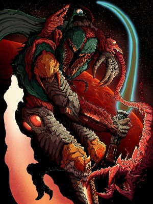 Monster War With Man Art Hd Wallpapers - Man Vs Monster Art - 1440x910 ...