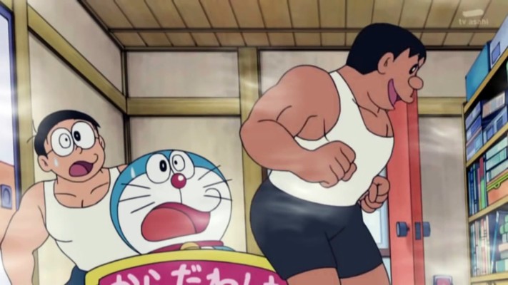 Doraemon Muscular Body Clays - 1920x1080 Wallpaper - teahub.io