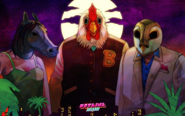 Hotline Miami - Hotline Miami Palm Trees - 820x598 Wallpaper - teahub.io