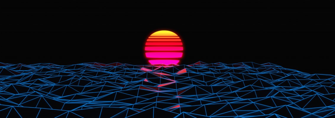 Outrun Sunset - 3968x1400 Wallpaper - teahub.io