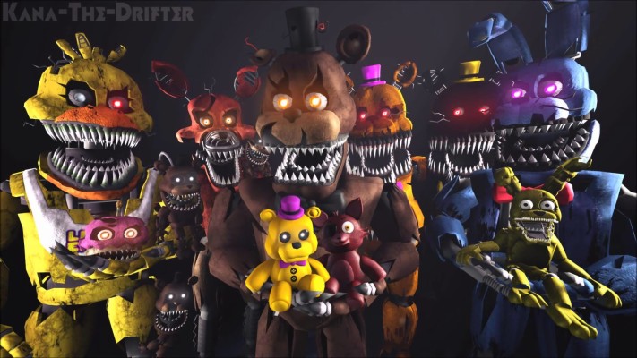 Fnaf 4 Characters All - 1920x1080 Wallpaper - teahub.io