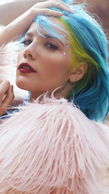 Blue Hair Halsey - 1080x1920 Wallpaper - teahub.io