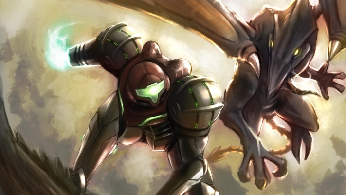Metroid Samus Vs Ridley - 5906x3322 Wallpaper - teahub.io