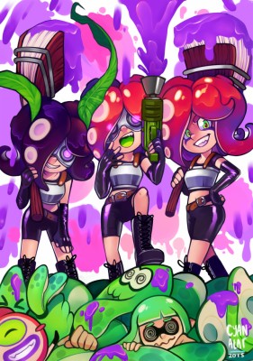 Splatoon Pink And Green - 2160x3840 Wallpaper - teahub.io