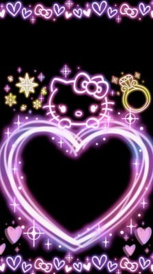 Pink Neon Hello Kitty - 750x1334 Wallpaper - teahub.io