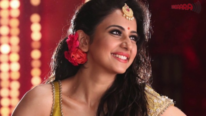 Rakul Preet Singh Backless Red Saree Hot Unseen Wallpapers - Photoshoot ...