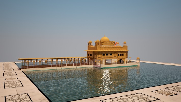 Golden Temple Animation - 1920x1080 Wallpaper - teahub.io