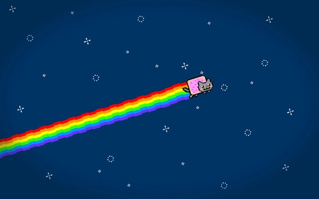 Flying Rainbow Kitty - 1920x1200 Wallpaper - teahub.io