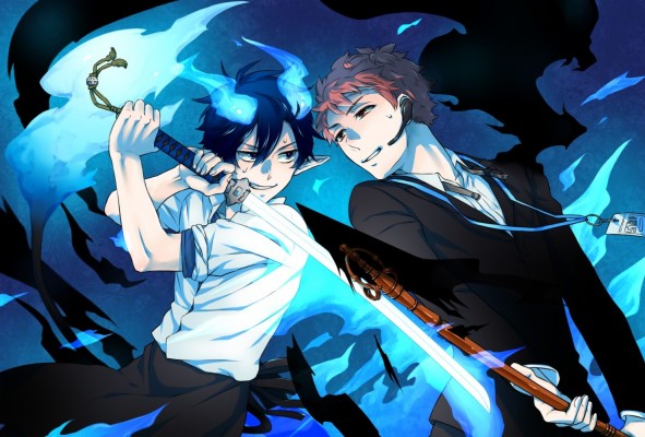 Blue Exorcist Bon And Rin - 1796x1233 Wallpaper - teahub.io