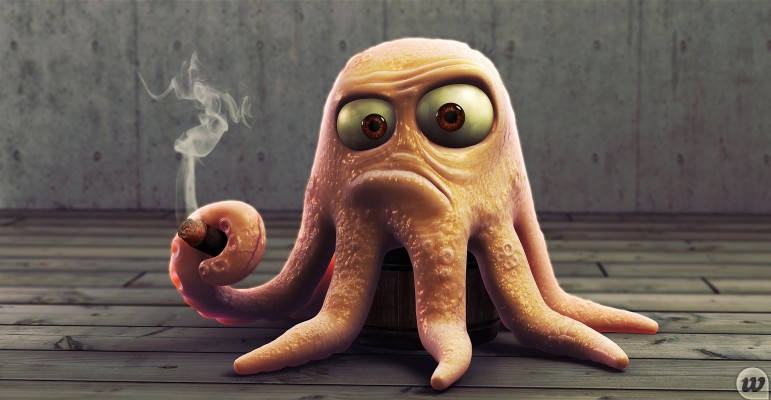 Grumpy Octopus - 1919x995 Wallpaper - teahub.io