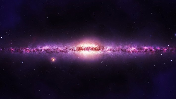 High Resolution Galaxy Full Hd Wallpaper Id - Dual Monitor Milky Way ...