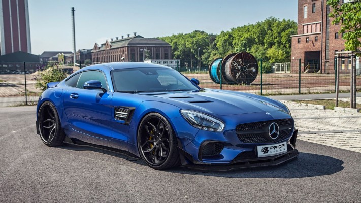 Prior Design Blue Mercedes Benz Amg Gt - 1920x1080 Wallpaper - teahub.io