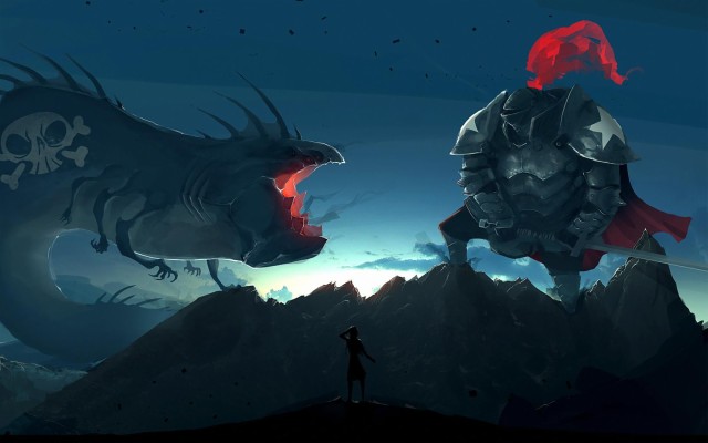 Hero Vs Big Monster - 1920x1440 Wallpaper - teahub.io