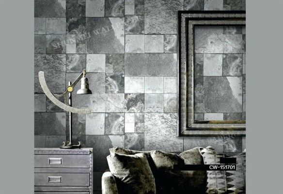 Stone Look Wallpaper Modern Rustic Reef Rock Stone - Wall - 1018x697 ...