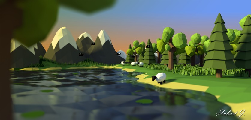 Landscape Low Poly Background - 1080x1920 Wallpaper - teahub.io
