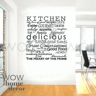 Wallpaper Kitchen Walls Words Single Word Wall Decals - 736x737 ...