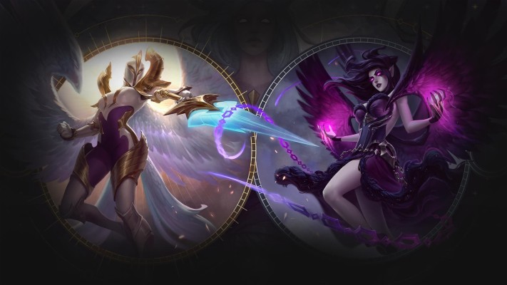 Kayle & Morgana By 神之豆腐 Hd Wallpaper Fan Art Artwork - League Of ...