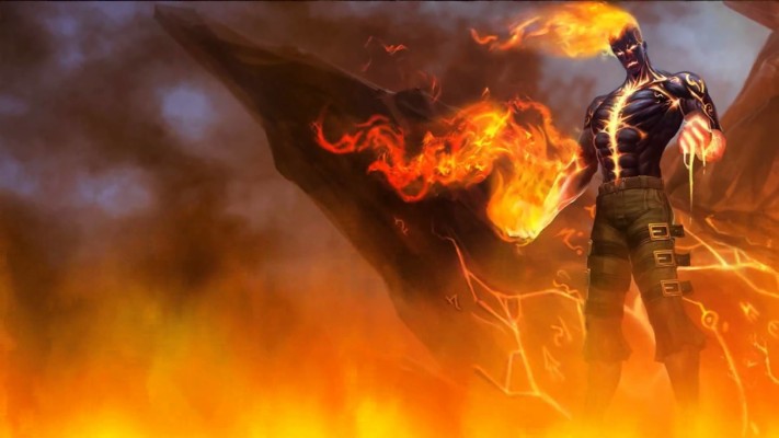 League Of Legends Animated Wallpaper Http - Fire Man Super Hero ...