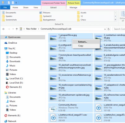Extract Wallpapers From Themepack And Deskthemepack - Change View File ...