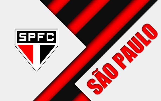 Sao Paulo Fc, Creative 3d Logo, Red Background, Spfc, - Tela De Fundo ...
