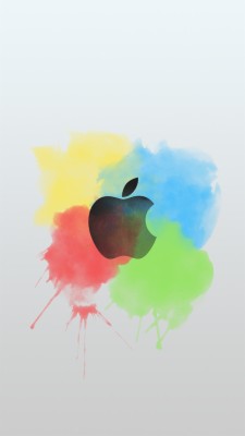 Apple Logo Colour Wallpaper Iphone - 640x1136 Wallpaper - teahub.io