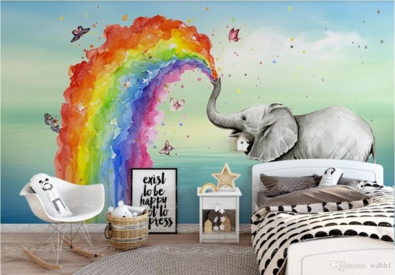 Rainbow Elephant - 1186x826 Wallpaper - teahub.io