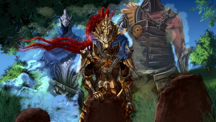 4 Knight Of Gwyn - 1920x1080 Wallpaper - teahub.io