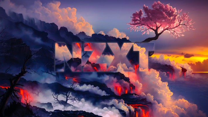 Cherry Tree And Volcano - 1280x720 Wallpaper - teahub.io