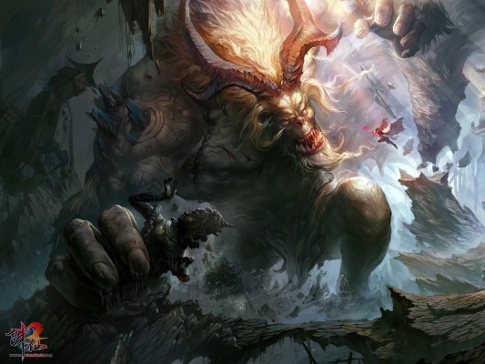 Hero Vs Big Monster - 1920x1440 Wallpaper - teahub.io
